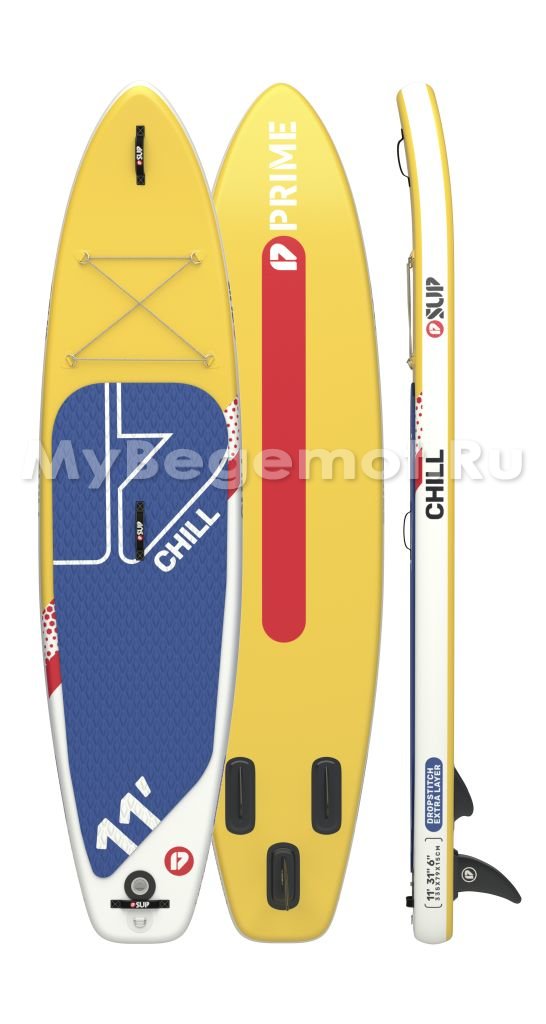 Сап борд двухслойный Prime sup Chill 11'0 Yellow. Сап борды. SUP Board ...